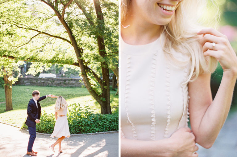 Elizabeth & Tyler's NYC Engagement Session in Central Park - Kati ...