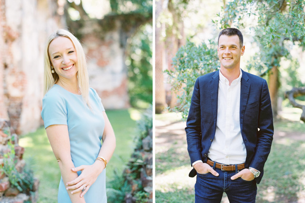 Mary Catharine & Cody's Engagement Session at Old Sheldon Church Ruins ...